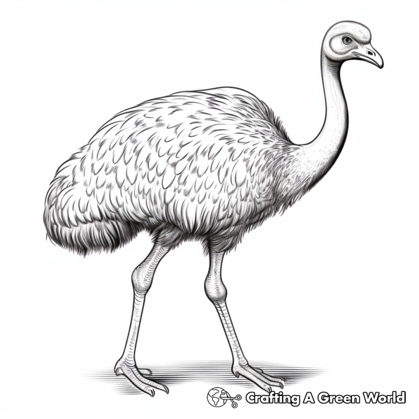 Ostrich Coloring Pages - Free & Printable!