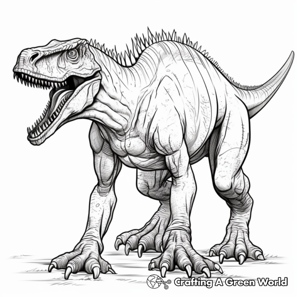 Carnivore Dinosaur Coloring Pages - Free & Printable!