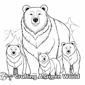 Bear Family Coloring Pages - Free & Printable!