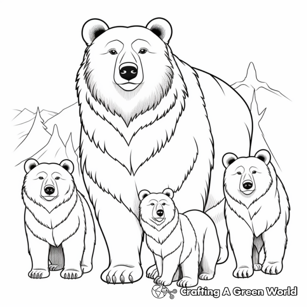 Bear Family Coloring Pages - Free & Printable!