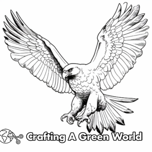 Flying Eagle Coloring Pages - Free & Printable!