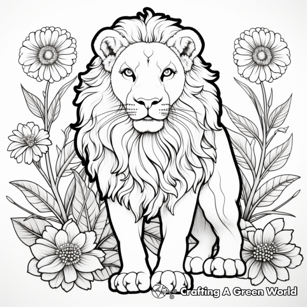 Flower Animal Coloring Pages - Free & Printable!