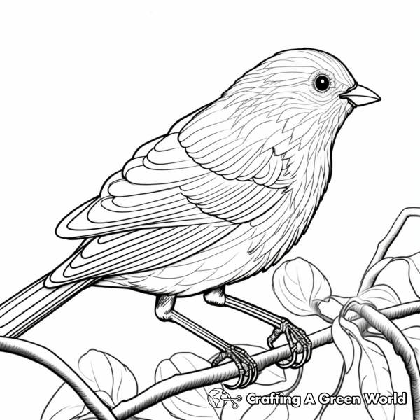 American Goldfinch Coloring Pages - Free & Printable!