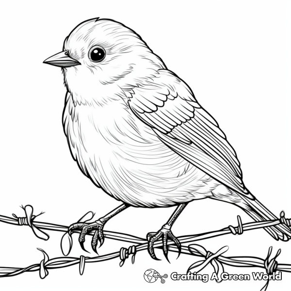 American Goldfinch Coloring Pages - Free & Printable!