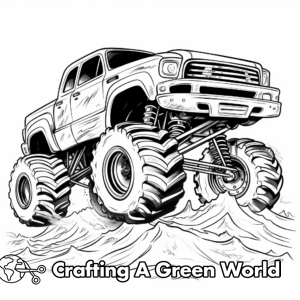 Monster Truck Coloring Pages - Free & Printable!