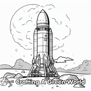 Rocket Coloring Pages - Free & Printable!