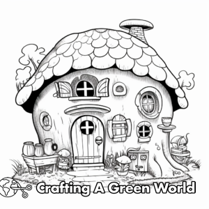 Gnome House Coloring Pages - Free & Printable!