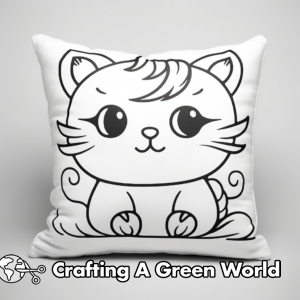 Cats on Pillows Coloring Pages - Free & Printable!