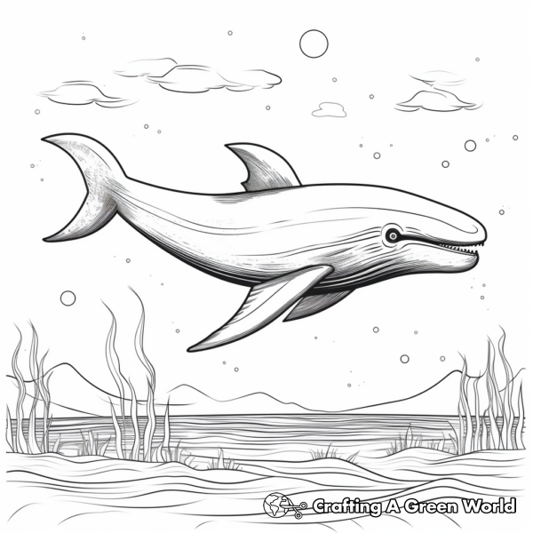 Blue Whale Coloring Pages - Free & Printable!