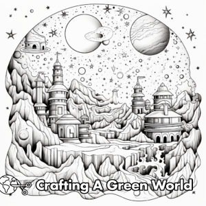 Space Coloring Pages For Adults - Free & Printable!