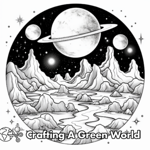 Space Coloring Pages For Adults - Free & Printable!