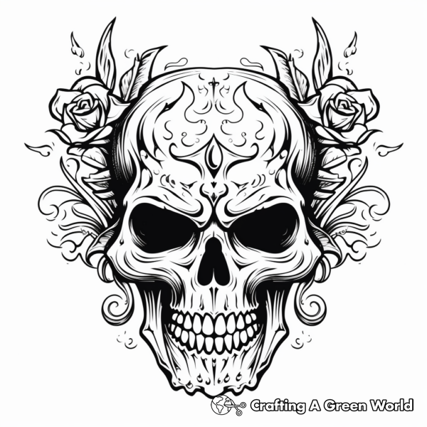 Skull Coloring Pages - Free & Printable!