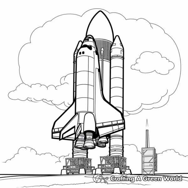 Rocket Coloring Pages - Free & Printable!