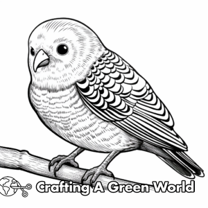 Budgie Coloring Pages - Free & Printable!