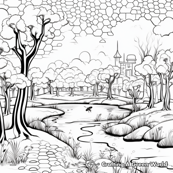 Honeycomb Coloring Pages - Free & Printable!