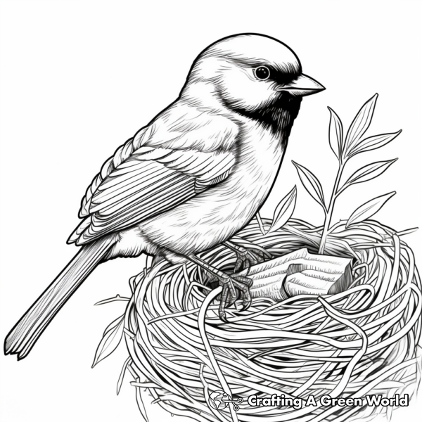 Black Capped Chickadee Coloring Pages - Free & Printable!