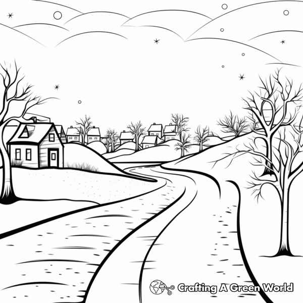 Winter Coloring Pages - Free & Printable!