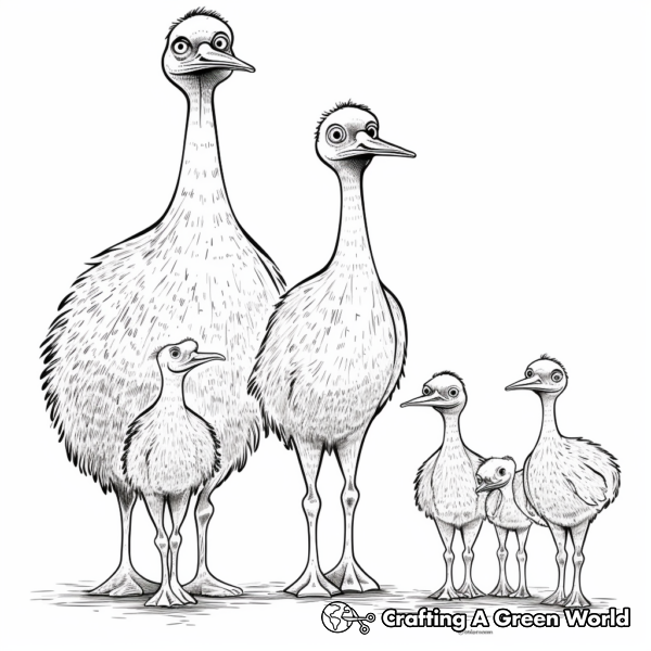 Ostrich Coloring Pages - Free & Printable!