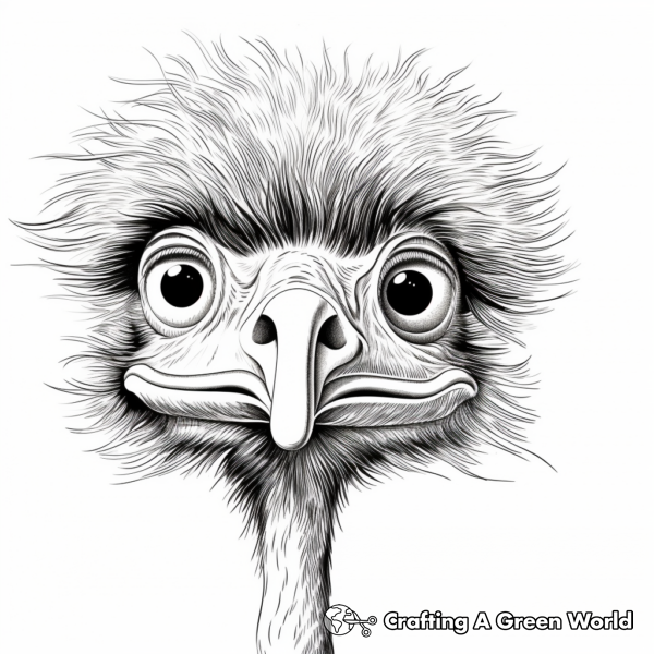Ostrich Coloring Pages - Free & Printable!