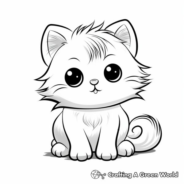 Baby Cat Coloring Pages - Free & Printable!