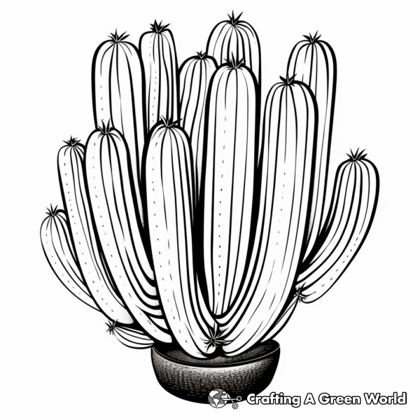 Cactus Coloring Pages - Free & Printable!