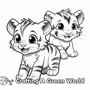Cute Baby Tiger Coloring Pages - Free & Printable!