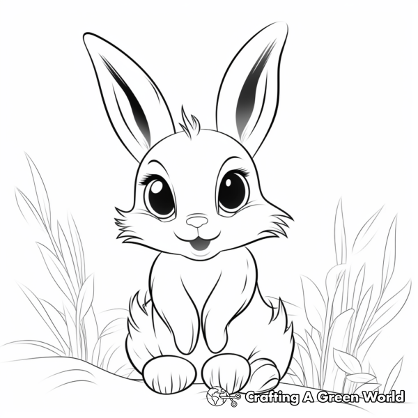 Baby Bunny Coloring Pages - Free & Printable!