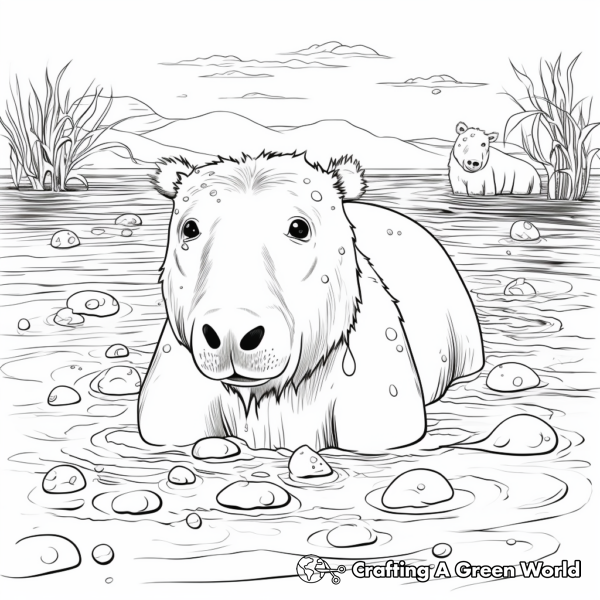 Capybara Coloring Pages - Free & Printable!