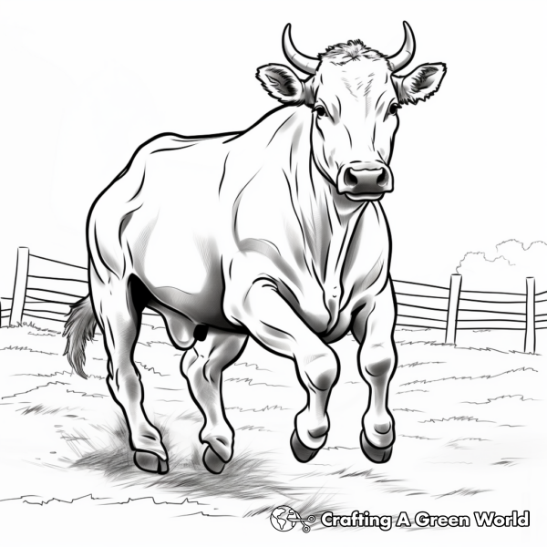 Bucking Bull Coloring Pages - Free & Printable!