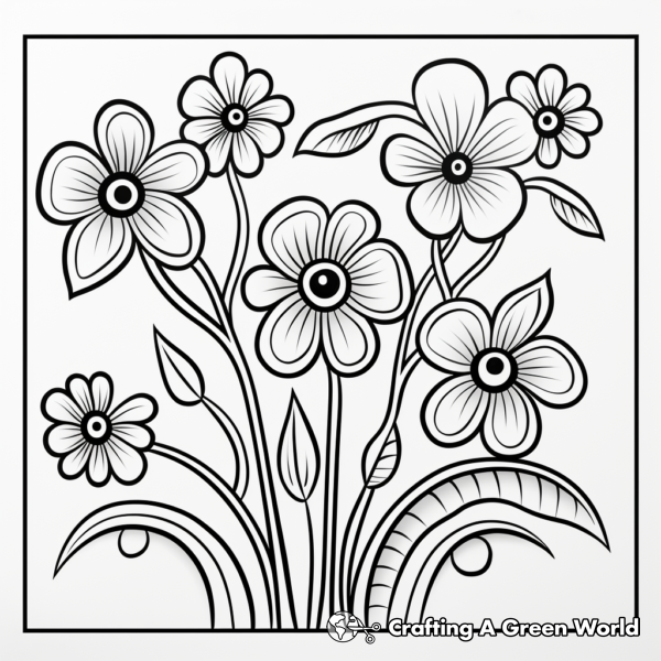 Floral Design Coloring Pages - Free & Printable!
