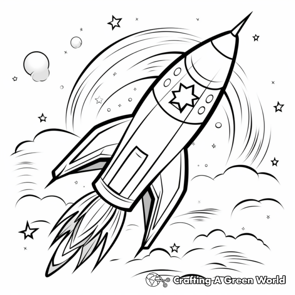 Rocket Coloring Pages - Free & Printable!
