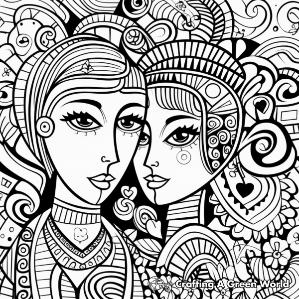 Valentines Day Coloring Pages for Adults - Free & Printable!