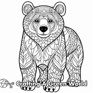Bear For Adults Coloring Pages - Free & Printable!