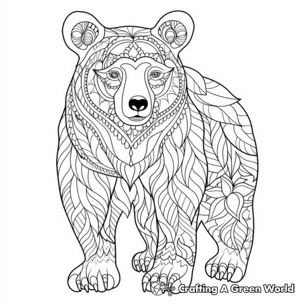 Bear For Adults Coloring Pages - Free & Printable!