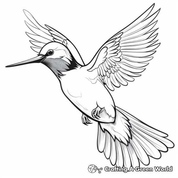 Realistic Hummingbird Coloring Pages - Free & Printable!