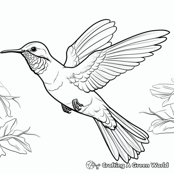 Realistic Hummingbird Coloring Pages - Free & Printable!