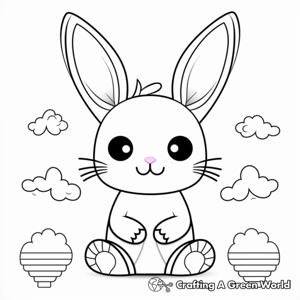 Kawaii Bunny Coloring Pages - Free & Printable!