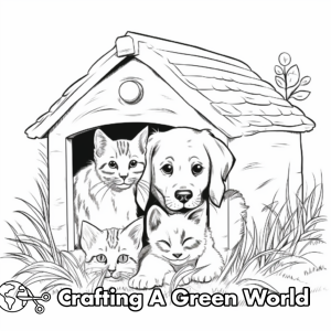 Animal Shelter Coloring Pages - Free & Printable!