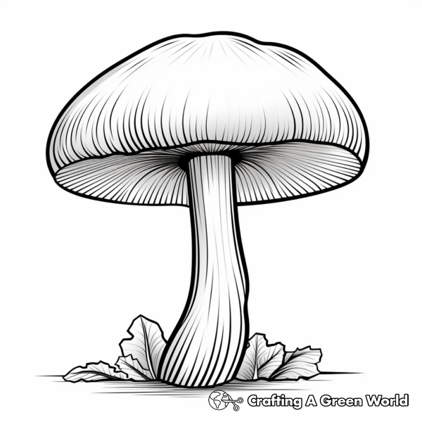 Realistic Mushroom Coloring Pages - Free & Printable!