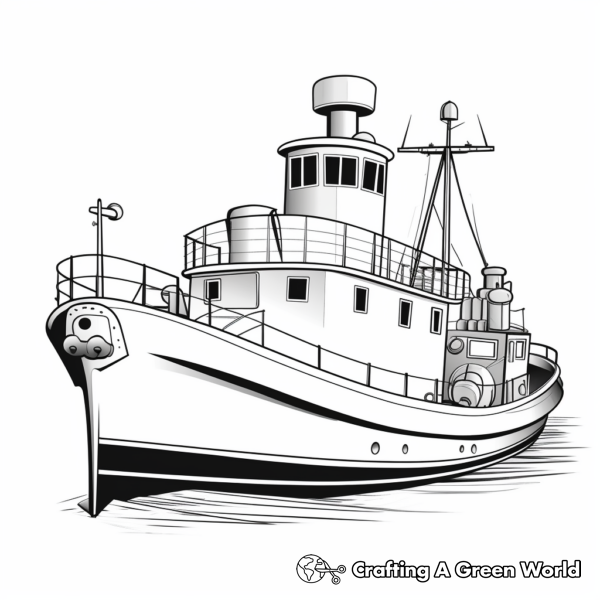 Tugboat Coloring Pages - Free & Printable!
