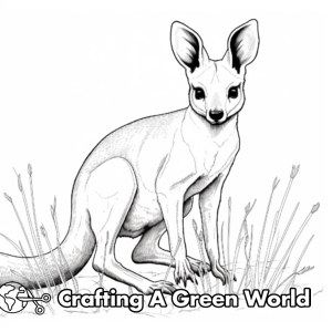 Wallaby Coloring Pages - Free & Printable!