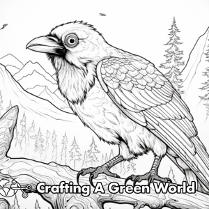 Raven Coloring Pages - Free & Printable!