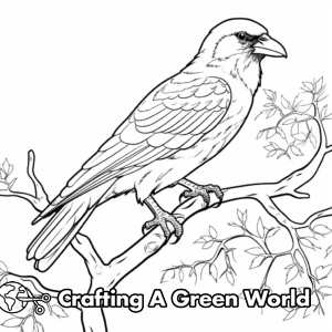 Raven Coloring Pages - Free & Printable!