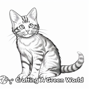 Tabby Cat Coloring Pages - Free & Printable!