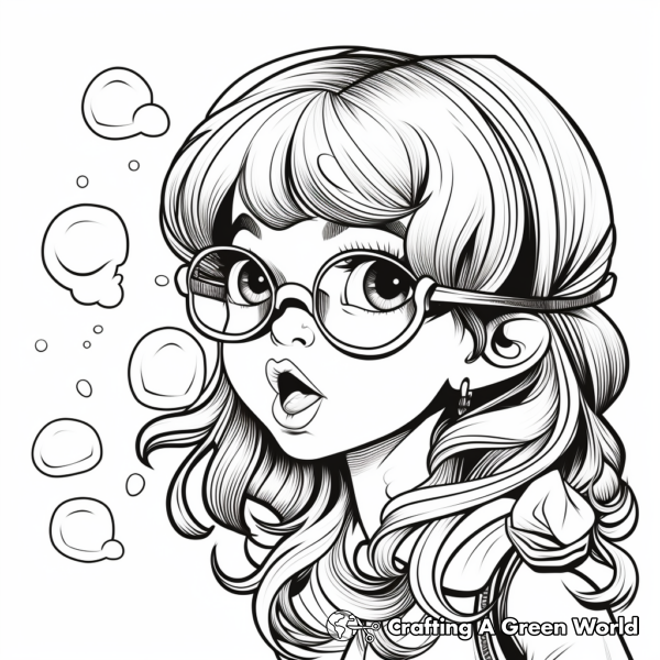 Bubble Gum Coloring Pages - Free & Printable!
