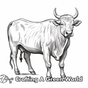 Bull Coloring Pages - Free & Printable!