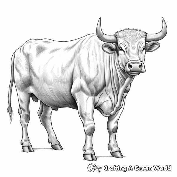 Bull Coloring Pages - Free & Printable!