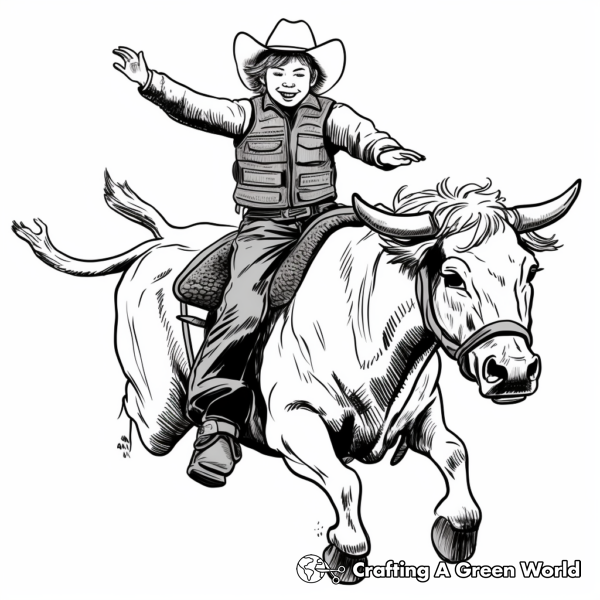 Bucking Bull Coloring Pages - Free & Printable!