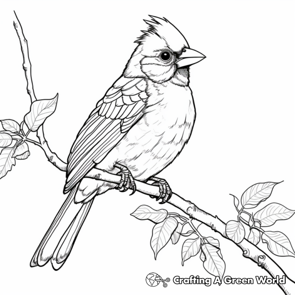 Cardinal Coloring Pages - Free & Printable!