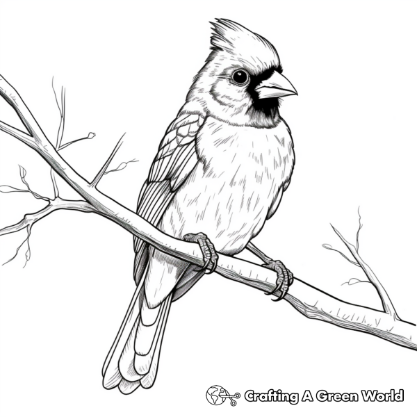 Cardinal Coloring Pages - Free & Printable!